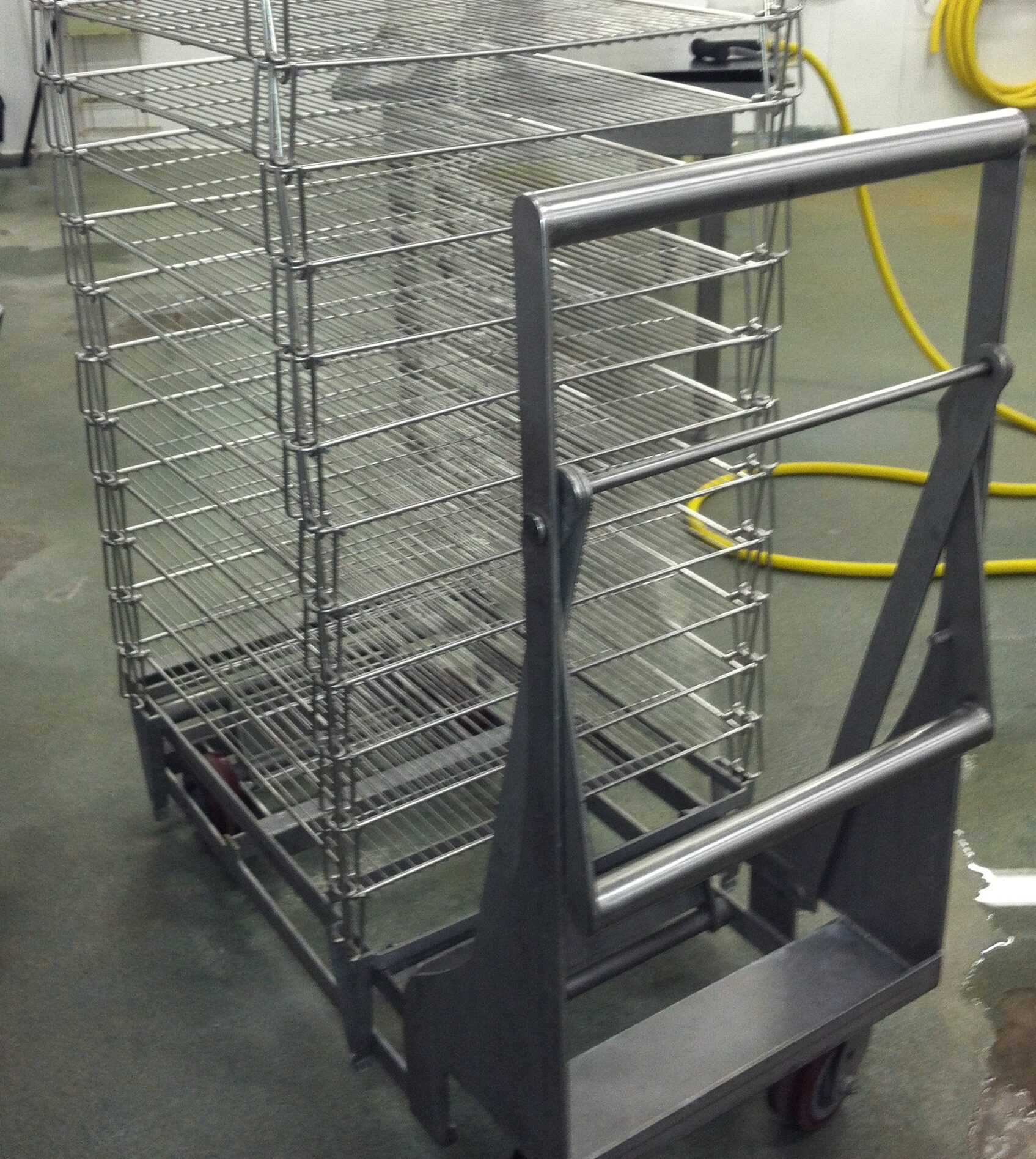 Used Manual Elevator for Transporting Cheese Ripening Racks - Dairy ...